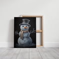 Chalkboard Style Snowman With Top Hat Wall Art, Poster, Art Print ...