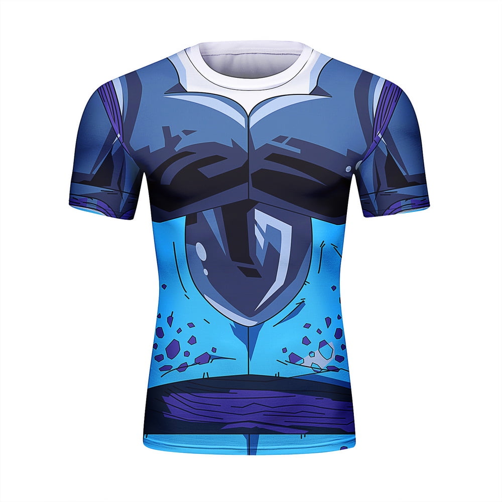 CosFitness Anime Gym Shirt, Funny Cosplay 3D Muscle Workout Clothes ...