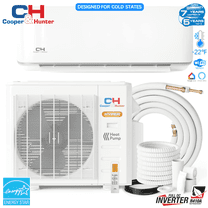 Cooper & Hunter 9000 BTU HYPER Mini Split Air Conditioner Heat Pump 25 ...