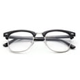 Classic Fashion Clear Lens Half Frame Non Prescription Glasses for Men ...