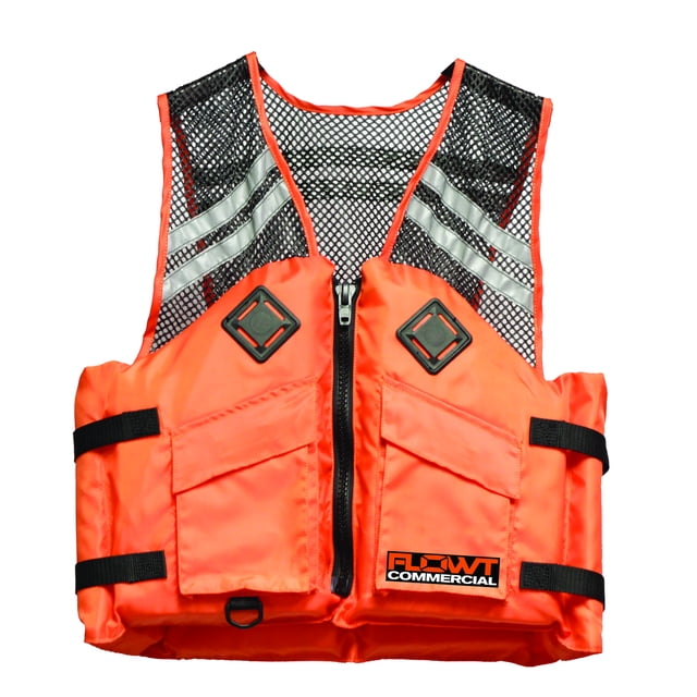 FLOWT Commercial Comfort Mesh Deluxe Life Vest - USCG Approved Type III ...
