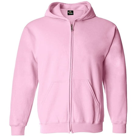 Beimar - Girl's Zip-Up Light Pink Hoodie - Walmart.com