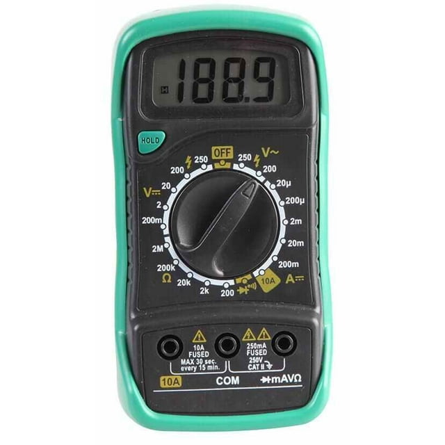 DURATOOL - 250V AC/DC Digital Multimeter with Diode & Continuity Test ...