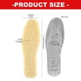 4 Pairs Thermal Aluminum Foil Lamb Wool Shoe Insoles Providing Extreme ...