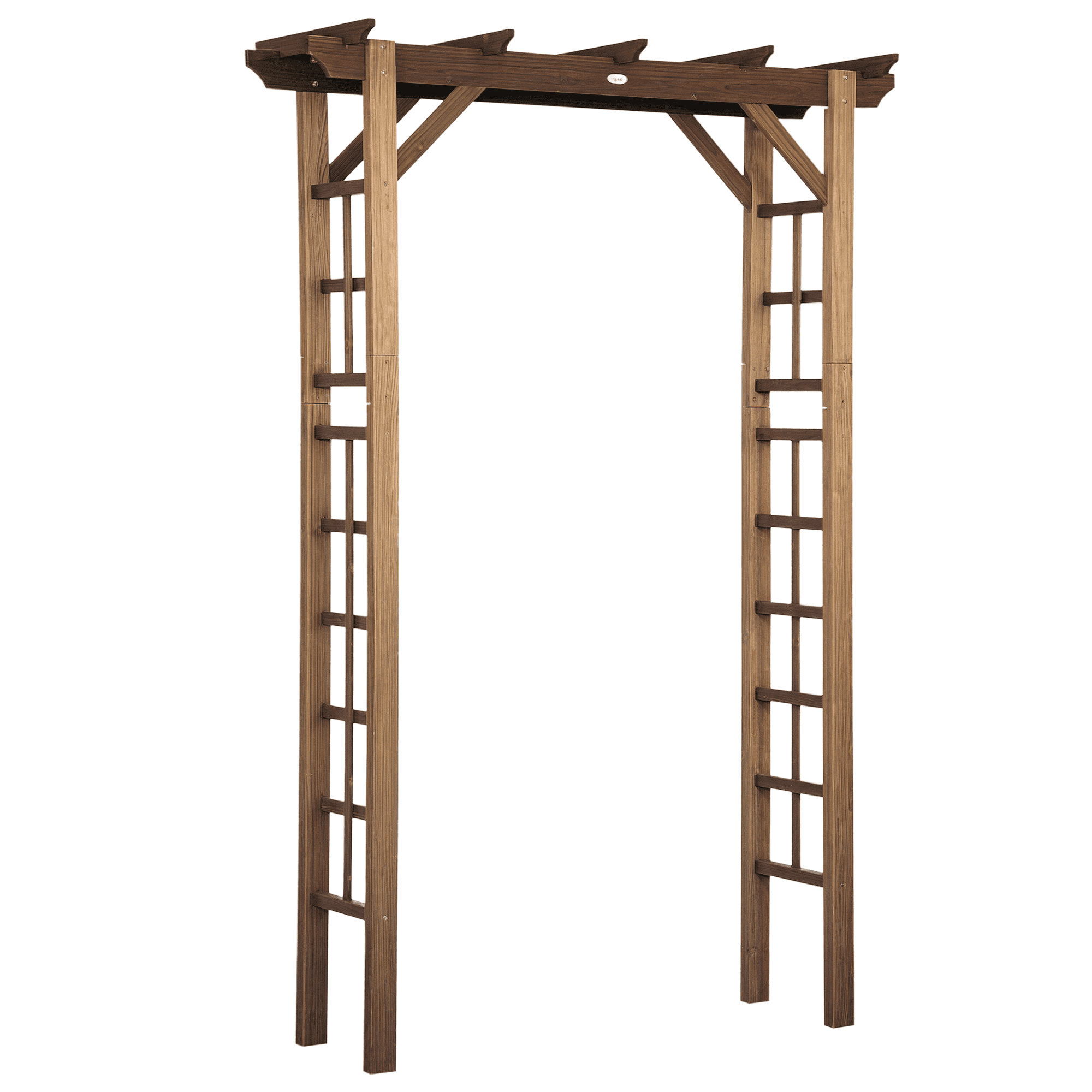 Click here for Outsunny 85 Wooden Garden Arbour  Outdoor Garden A... prices