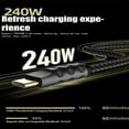 Thunderbolt 4 Cable 240W Fast Charging, USB C Cable, 40Gbps Data ...
