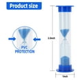 6 Pcs Plastic 1 Minute Sand Timer Sandglass Hourglass Sand Clock, Blue ...