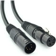 3 Pin XLR Female to 5 Pin XLR Male Audio for Microphone DMX Stage Light ...