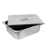 Auckpure Hotel Pan 1/6 Size - Steam Pan With Lid 4" Deep Food Pan Anti ...