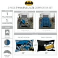 Batman Twin/Full Size Superhero Kids Comforter and Pillowcase, 2-Piece ...