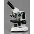 AmScope M158C-2L-PS25 Cordless Compound Monocular Microscope, WF10x and ...