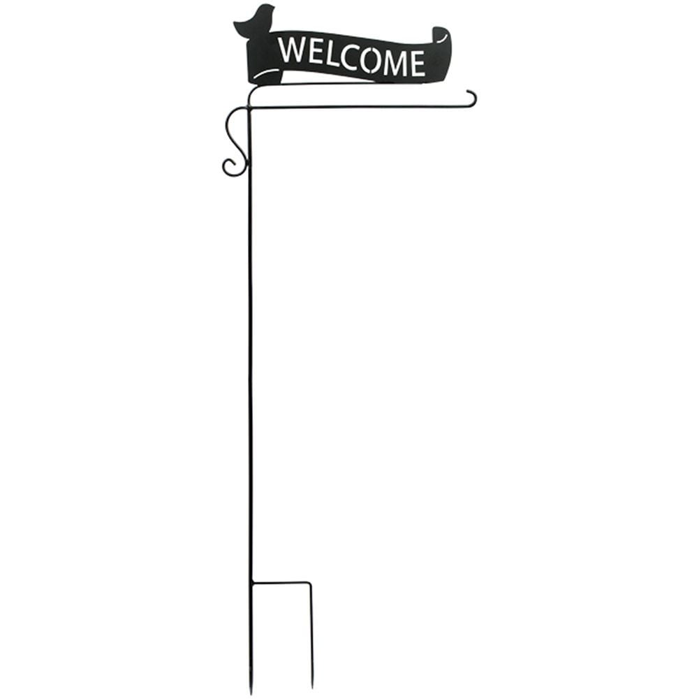 Carson Laser-Cut Metal Welcome Garden Flag Stake - Walmart.com