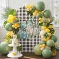 Aqua White Pumpkins Fall Arch Backdrop Cover 7.2x4 Ft, Spandex Wedding ...