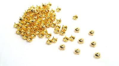 Pack of 1000pcs 6MM GOLD Round Dome Metal Studs Spots Nailheads ...