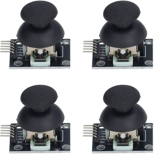 4pcs Joystick Module, 5 Pin X Y Game Controller Control Sensor Replacement Parts Dual Axis Game ...