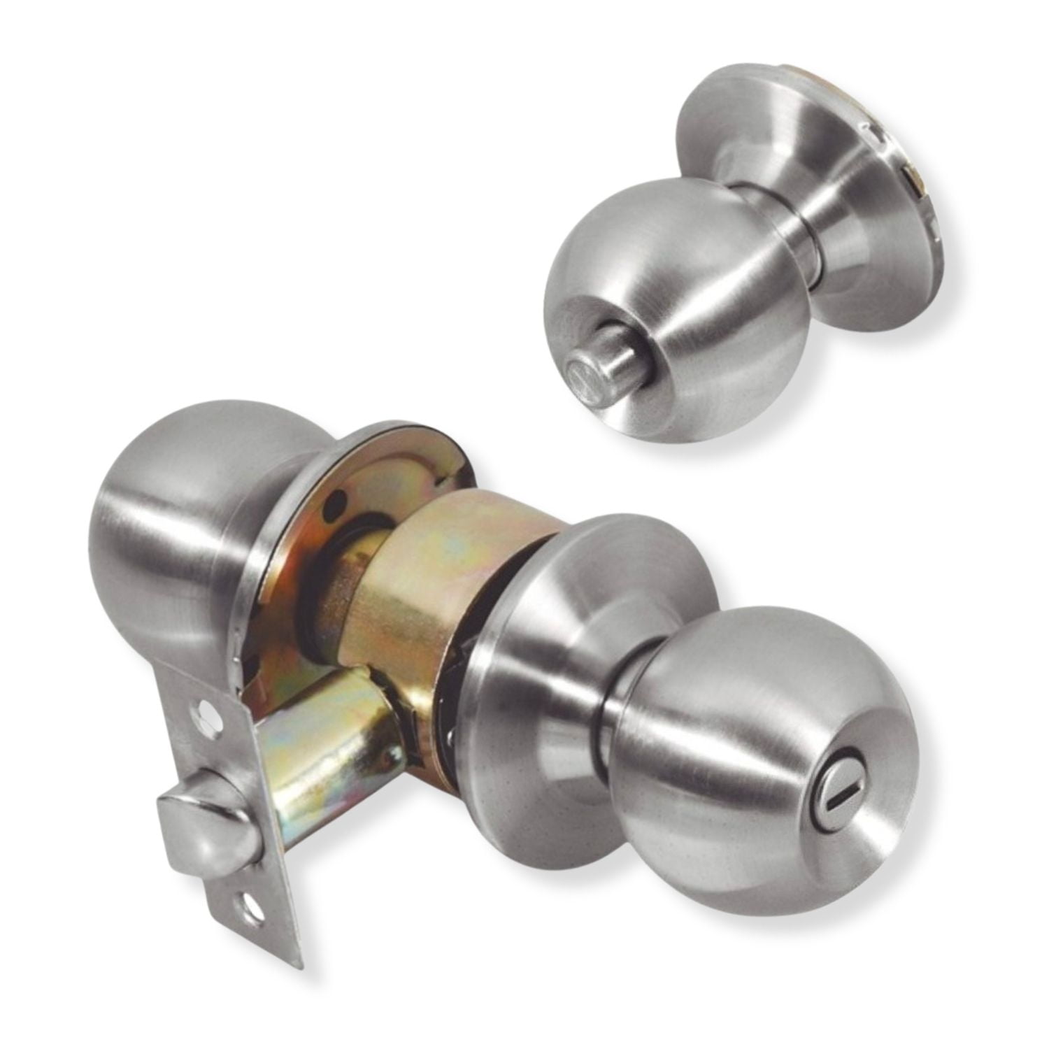 Cerradura Chapa Perilla Puerta Baño Pomo Acero Inoxidable | Walmart en línea