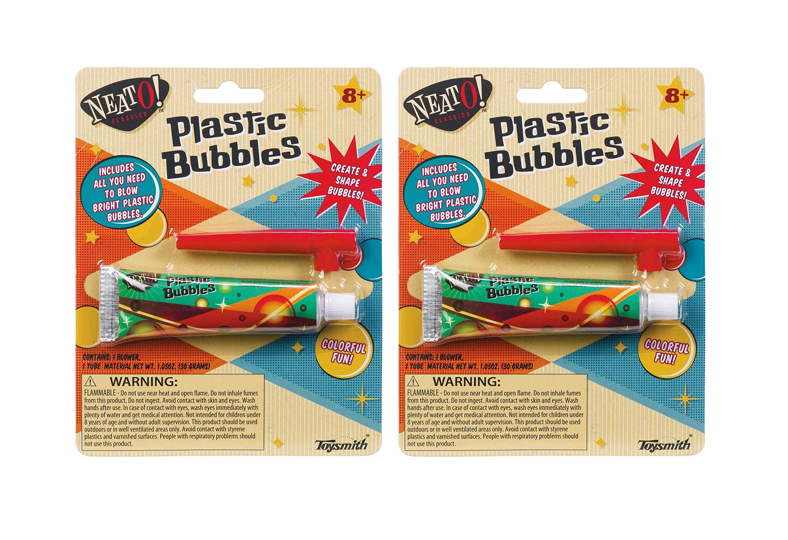 Toysmith (2 Pack Bundle Savers! Plastic Blowup Magic Balloon Bubbles - Walmart.com