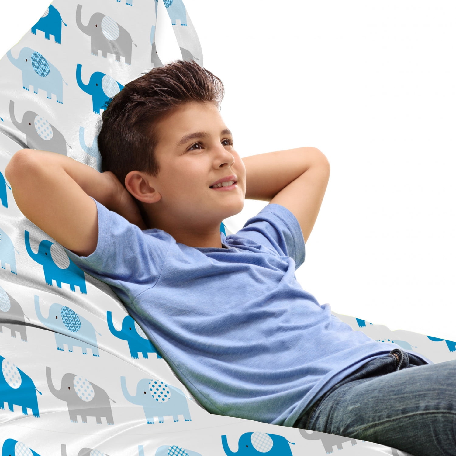 Animal Lounger Chair Bag, Multitude Repeating Striped Designed Little ...