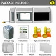 FLAPKWAN 28X15X10FT Inflatable Paint Booth with High-Power Blowers 950W ...