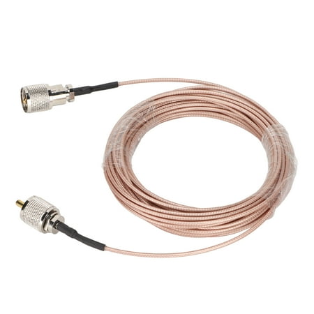 Antenna Coax Wire, PL259 Coaxial Cable Plug And Play 10m Length Dual ...