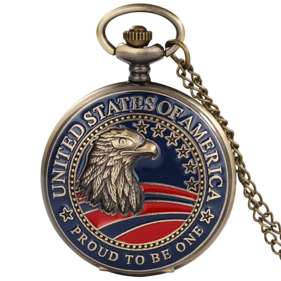 United States of America Proud to Be One Pocket Watch PW 11 - Walmart.com