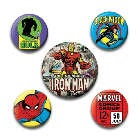 Marvel Iron Man Badge Set (Pack of 5) | Walmart Canada