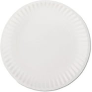 Ajm Packaging Green Label Economy Paper Plates - Microwave Safe - White ...