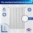 Clorox Shower Liner Medium Weight Waterproof Embossed Textured PEVA ...