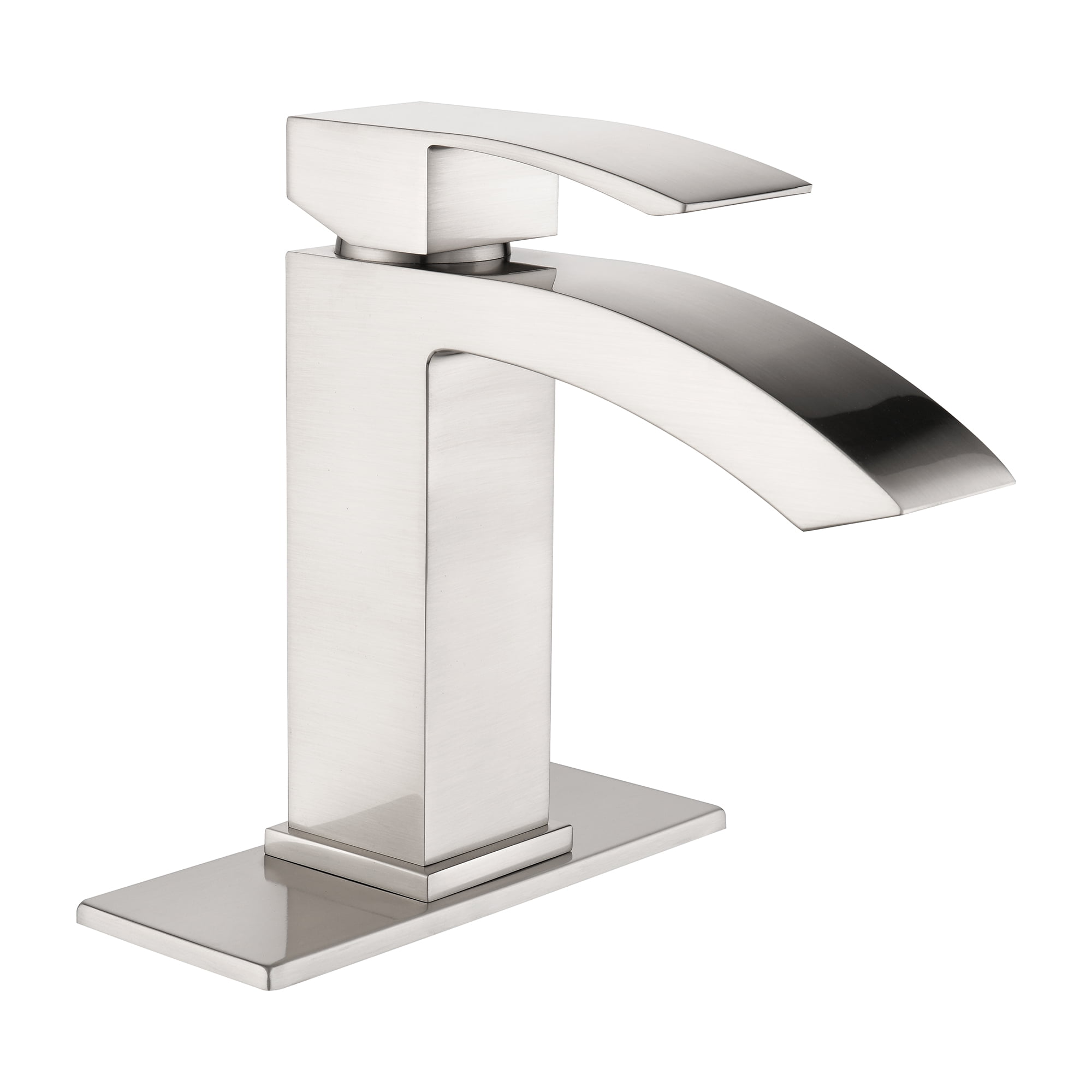 Single Handle Bathroom Sink Faucet, Solid Brass Basin Faucet with 6 ...