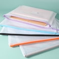 9Pcs Clear PVC File Bag Assorted Size File Envelope Zippered Document ...