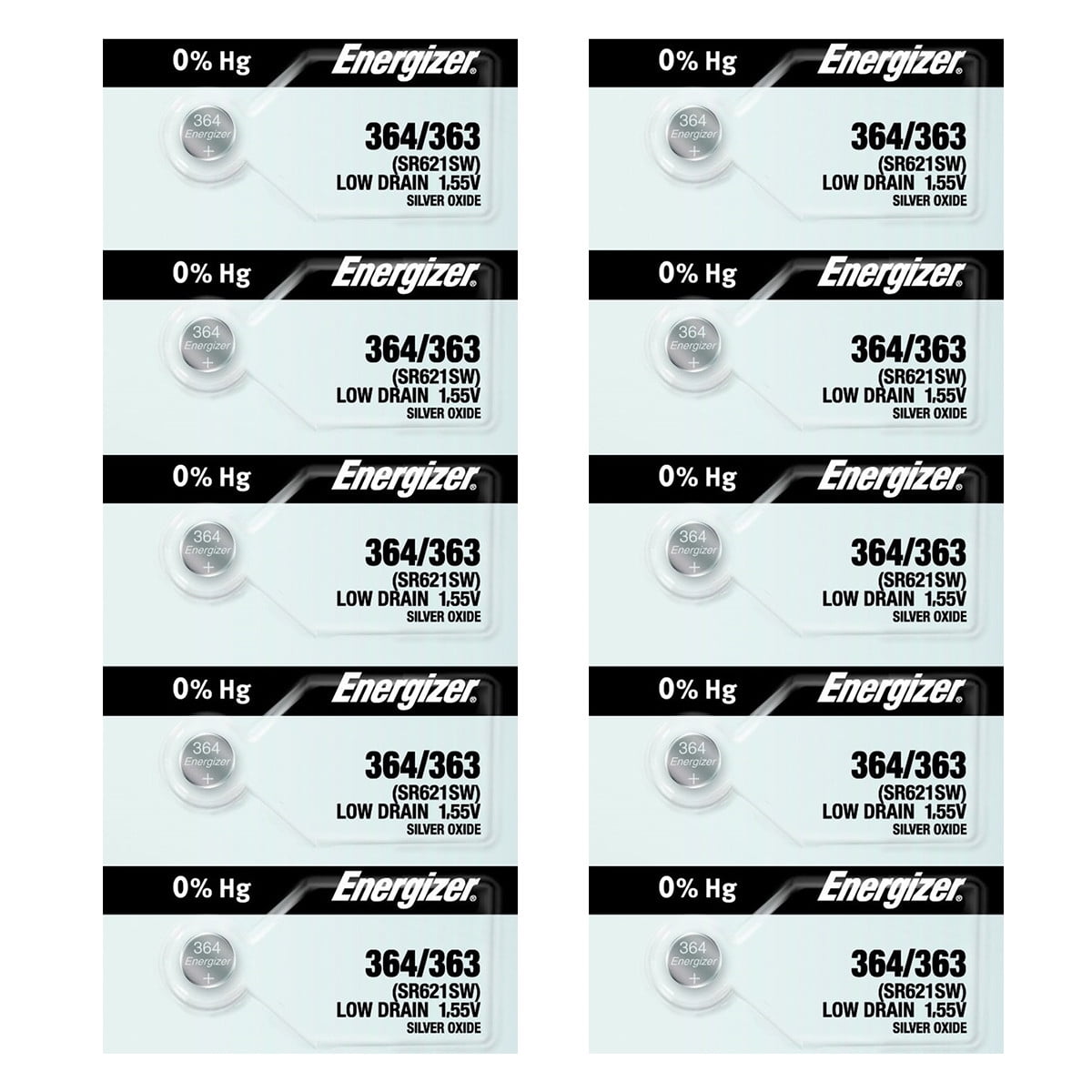 Click here for Energizer 364/363 (Sr621sw) 1.55v Silver Oxide Wat... prices