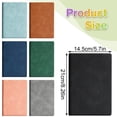A5 Soft Frosted PU Leather Lined Notebook,Water Resistant Thick Acid ...