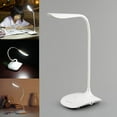 Touch Sensitive Cordless Reading Light Flexible LED Computer USB Reable ...