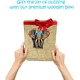 CRAFTHUB Animal Shaped Wooden Puzzles for Adults – A3 Vivid Elephant ...