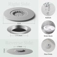 Bathtub Stopper,4pcs 2-in-1 Drain Hair Catcher,Silicone Kitchen ...