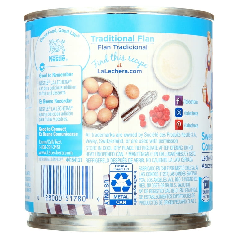 Nestle La Lechera Sweetened Condensed Milk 14 Oz 6 Ct
