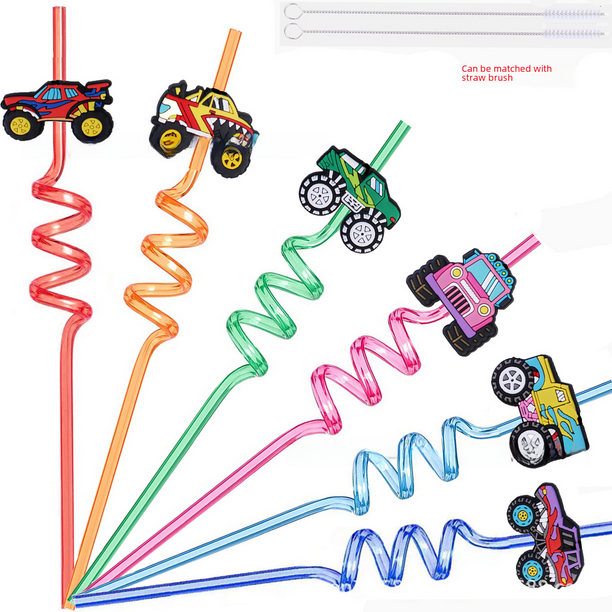 Accesorios de pajita para fiestas de vehículos todoterreno, pegatinas ...