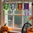 4pcs Halloween Skeleton Candy Bags Trick Or Treat Buckets Felt Hanging