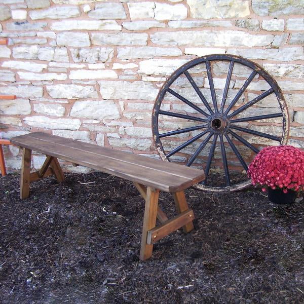 Pressure Treated Pine Traditional Bench - Walmart.com