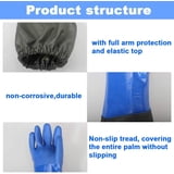 Haiou, Long Rubber Gloves, 25 inches, Waterproof, Chemical Resistant ...
