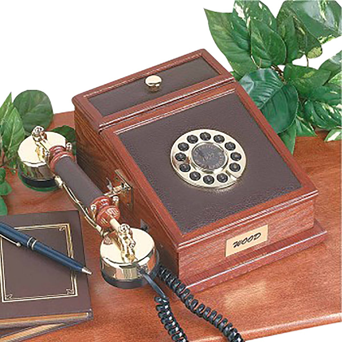 Wood Telephone Oak Phone 10"H x 7.5"W x 4 3/8"D | Renovator's Supply ...