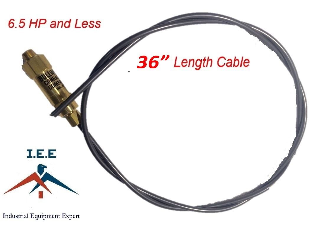 New 36" Bullwhip Throttle Control Cable For Gas Air Compressor Unloader ...