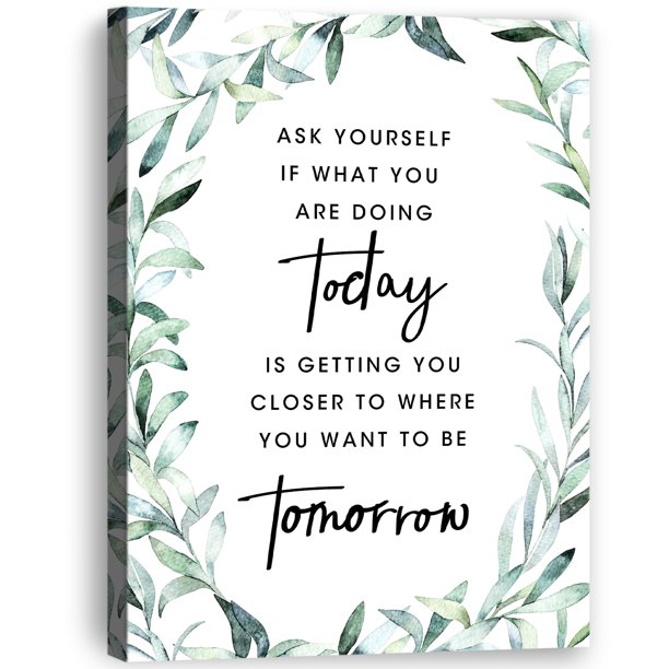 Motivational Quote Wall Art For Office Classroom Inspirational Wall ...