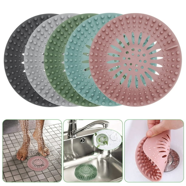 Shower Hair Catcher Bathtub Drain Cover Square Hair Stopper Bathroom