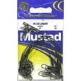 Mustad 45-Pound Wire Leader, Black, 6", 10 Pack - Walmart.com