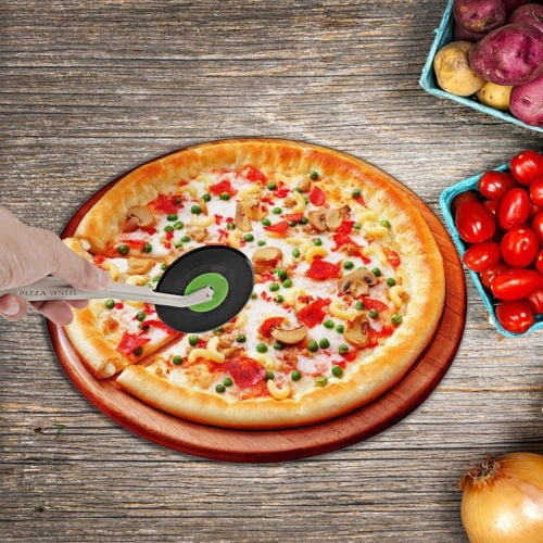 Top Spin Slice Record Player Pizza Cutter Vinyl Record Design Pizza ...