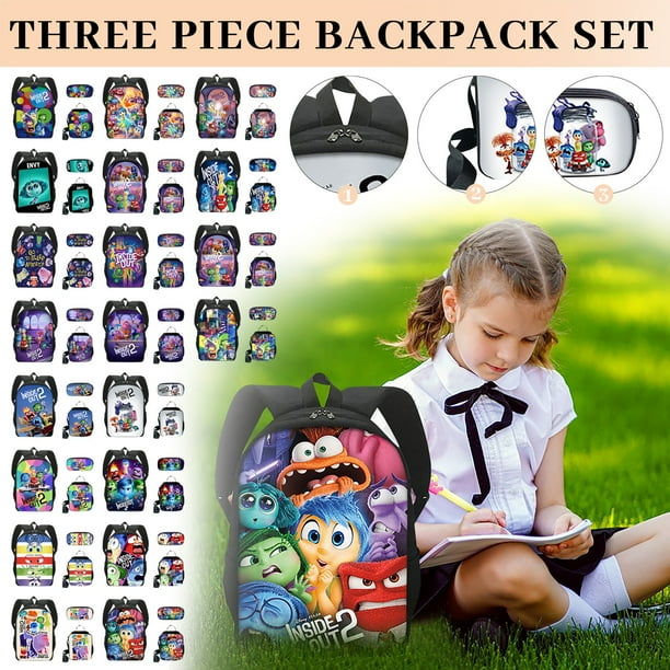 Inside Out 2 Inside Out 3D School Backpack Large Capacity Lightweight ...