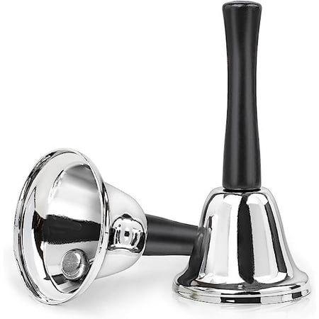 2 Pack Hand Bell, Dinner Bells for Inside Classroom Bell, for Food Line ...