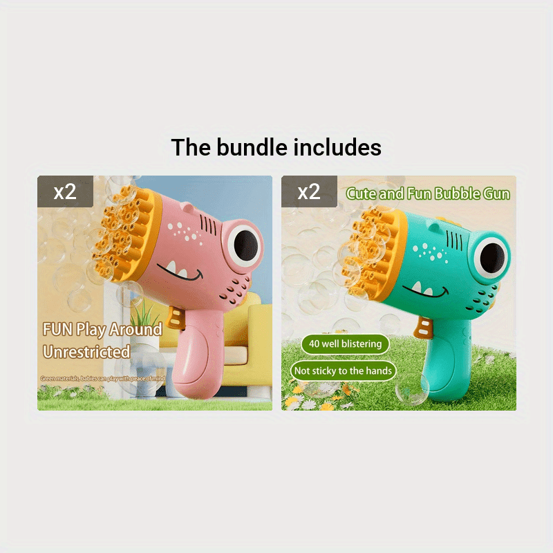 Click here for Grm 40 Holes Handheld Dinosaur Bubble Machine Full... prices