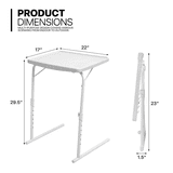 MoNiBloom Portable Snack Stand, Tilting TV Tray Table, Adjustable ...